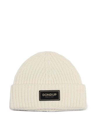 Dondup bonnet &agrave; patch logo - Tons neutres