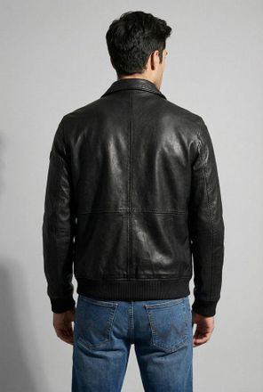 Mauritius Lederjacke MMCrovig mit Umlegekragen