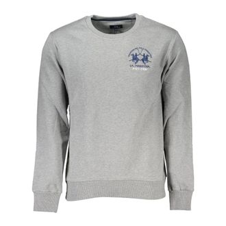La Martina Grauer Sweatshirt mit Besticktem Logo - - Sweatshirts & Hoodies - Herren - Grau - XL