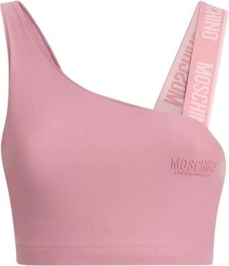 Moschino Femme, Tops, Rose, Taille: 42 FR Technical Fabric Crop Top