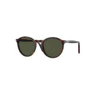 Persol unisex, Accessoires, Brun, Taille: 52 MM Lunettes de soleil rondes