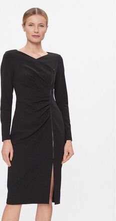 DKNY Coctailkleid DD3J1493 Schwarz Regular Fit