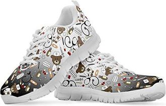 Showudesigns Chaussures dinfirmière Bear Chaussures de Fitness en Plein air pour Femmes Chaussures de Marche de Sport pour Femmes Baskets de Course à Pied 39