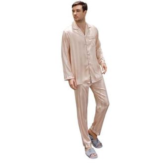 Generic La Saint-Valentin 2026 A de votre chambre &agrave; coucher : ensemble de robes de nuit &agrave; manches longues pour les couples parfaits pour le confort et le styl