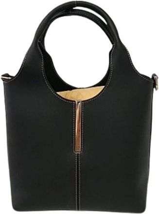 Tod's Femme, Sacs, Noir, Taille: ONE Size Sacs Mini Noirs avec Deux Poign&eacute;es