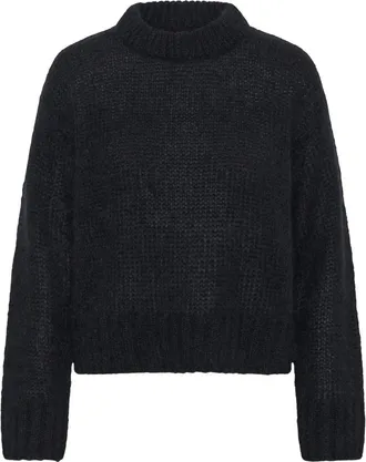 Part Two Femme, Pulls, Bleu, Taille: 40 FR Pull Tricot Confortable Bleu Marine