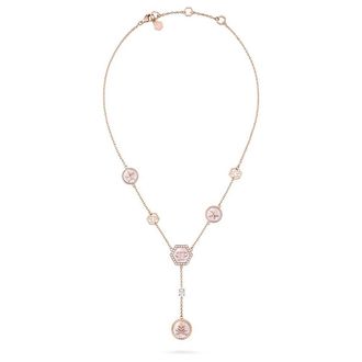 Philipp Plein Mini Logo Anh&auml;nger-Halskette - - Accessories - Damen - Rosa - ONE SIZE