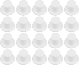 Cabilock 40 Kleiner Zylinderh&uuml;te aus Kunststoff Kleine Bastelh&uuml;te f&uuml;r Kleiner Schneem&auml;nner und Weihnachtsdekoration Deko f&uuml;r Selbstgemacht Festtagsbasteln