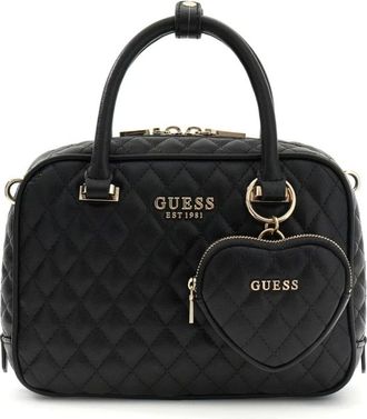 Guess Femme, Sacs, Noir, Taille: ONE Size Atabey Box Satchel