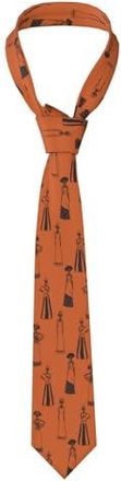Generic Cravate Pour Homme Magnifique Mode Africaine Pour Femmes Orange Classique Men Tie Confortable Cravate Pour Affaires &Eacute;v&eacute;nements Mariage
