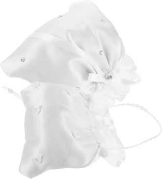 Yardwe 2 Pièces Sac de Mariée Élégant Sacs à Main Fleuris pour Femmes Pochette de Soirée à Cordon pour Mariage Cadeau Personnalisable pour Demoiselles Honneu