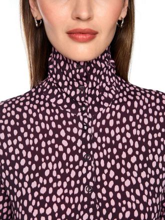 Marc Cain Langarmshirt Abstract Glow Premium Damenmode im Punkte-Print