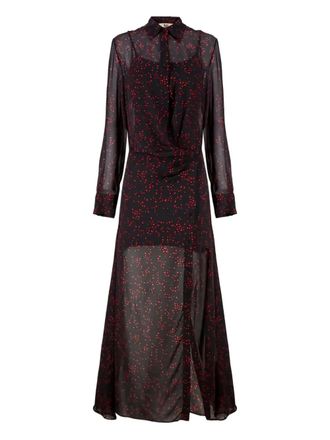 Aniye By Langärmeliges Maxikleid - Schwarz