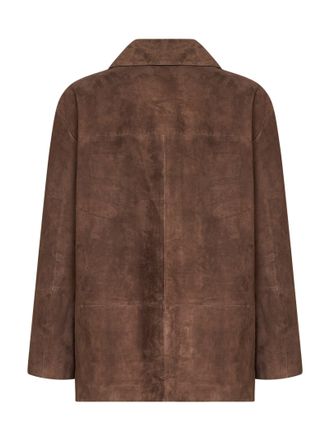 Max Mara Suede Lambskin Jacket - Gold