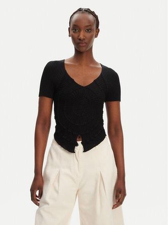 Pinko Bluse Falterona Maglia 104625 A2E6 Schwarz Regular Fit
