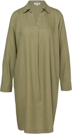 s.Oliver Midikleid Kleid Leinenmix-Kleid mit Turn-up