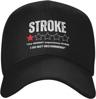 Generic Casquette de Baseball pour Hommes, Une Critique dr&ocirc;le de &laquo; Avoir Un Stroke &raquo; Casquette de Baseball dr&ocirc;le Casquette Tactique Militaire Bobble Chapeau p