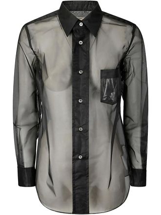 Comme Des Gar&ccedil;ons chemise &agrave; boutonni&egrave;re - Noir