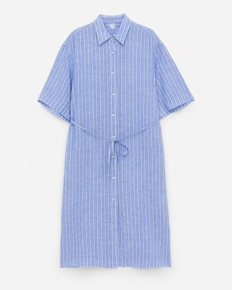 Arket Hemdkleid Aus Leinen -Mehrfarbig