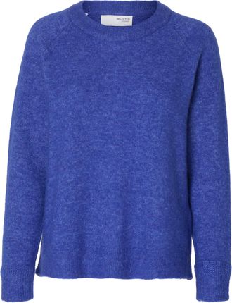 Selected Slflulu Ls Knit O-Neck Noos