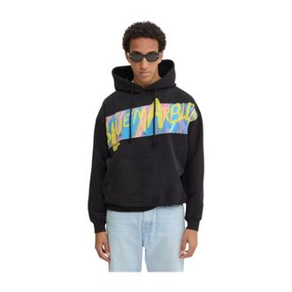 Bluemarble Bluemarble, Homme, Sweatshirts et sweats &agrave; capuche, Noir, Taille: M Sweat &agrave; capuche imprim&eacute; logo