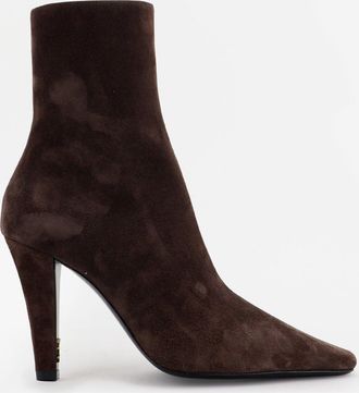 Saint Laurent Jill 95 suede boots - SAINT LAURENT - gender_Woman