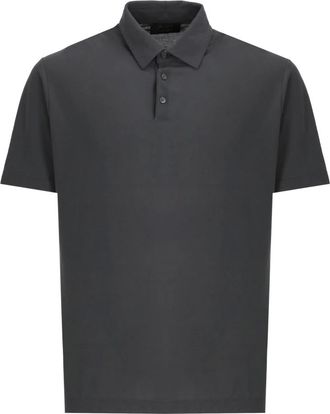 Zanone Homme, Tops, Gris, Taille: 2XL Polo Ice Cotton