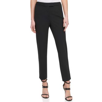 DKNY Damen P9rk6awp, Foundation - Slim Business Casual Pants, Schwarz, 18 EU