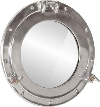 vidaXL Vidaxl - Miroir en forme de hublot mural &Oslash;38 cm aluminium et verre