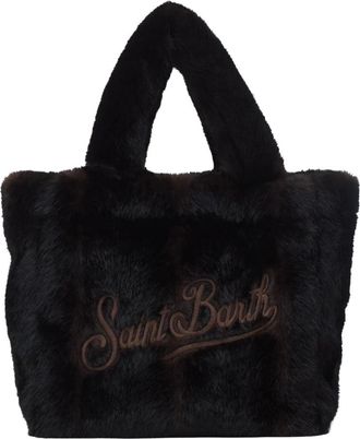 MC2 Saint Barth Cabas doux en fausse fourrure - Femme - Sacs - Brun - Taille: ONE Size
