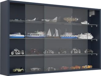 VCM Drivalo XL Glasvitrine zum Aufh&auml;ngen, 60 x 100 x 15 cm, modernes und platzsparendes Design