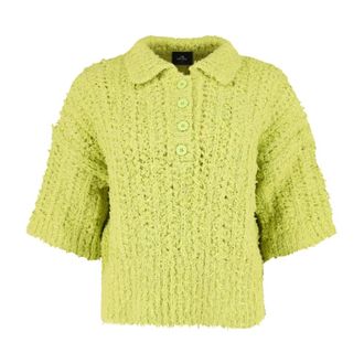 Mr. Mittens Clara Strickpolo mit Kn&ouml;pfen - - Knitwear - Damen - Gr&uuml;n - M/L