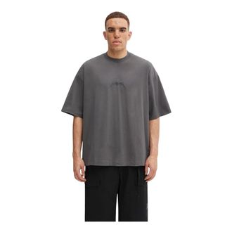 VETEMENTS Metal Logo Regular T-Shirt - - Tops - Herren - Grau - L