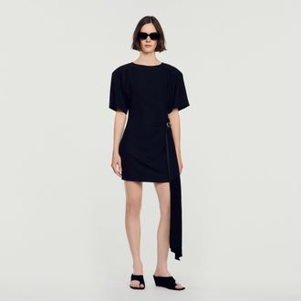 Sandro Kurzes drapiertes Kleid