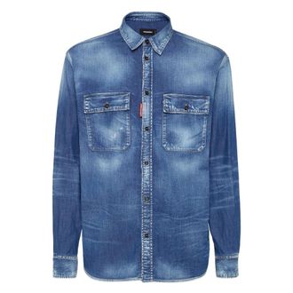 Dsquared2 Herren, Shirts, Blau, MGr&ouml;&szlig;e