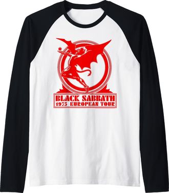 Black Sabbath Offizielle 1975 Europatour Raglan