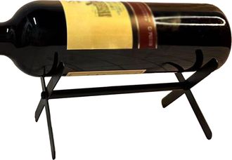 Generico Exquisite Dekoration: Erweitern Sie Ihre Weinsammlung mit diesem individuellen Weinregal. Das Retro-Schmiedeeisenmaterial, feine Politur und Spr&uuml;hfarb