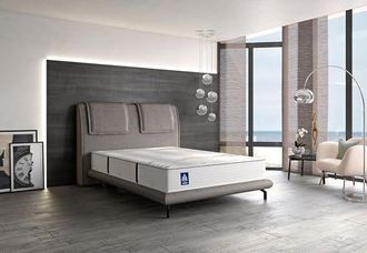 Irisette Fehmarn 500er Tonnentaschenfederkernmatratze, Wendematratze mit 7 Zonen, Härtegrad 3, 180 x 200 cm, Öko-Tex Zertifiziert, produziert nach deutschem Qu