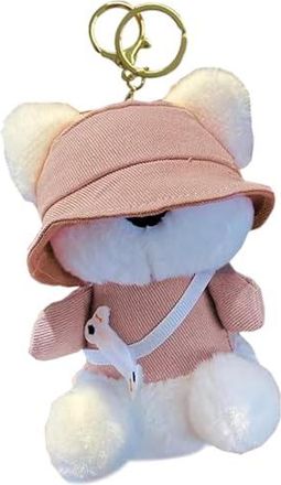 Generic Porte-cl&eacute;s en peluche pour chiens, porte-cl&eacute;s mignon, sac &agrave; cl&eacute;s, porte-cl&eacute;s en peluche de chien |, rose, Consulte la descripci&oacute;n