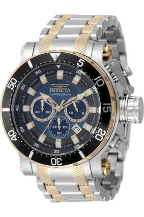 Invicta Coalition Forces 49754 Herrenuhr - Quarzwerk - Edelstahl mit schwarzem Zifferblatt - 52 mm