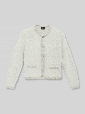 s.Oliver Black Label Regular Fit Strickjacke aus mit Crew Neck