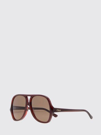 Chlo&eacute; Lunettes de soleil aviateur en ac&eacute;tate avec double pont