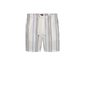 Tommy Hilfiger gestreifte Baumwollshorts - Beige