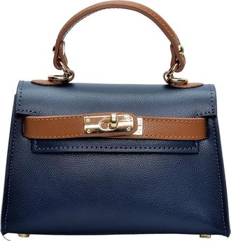 Isabella Rhea Zweifarbig Rindsledertasche