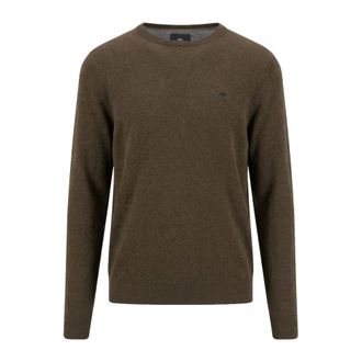 Fynch-Hatton Rundhals-Strickware - - Knitwear - Herren - Braun - M