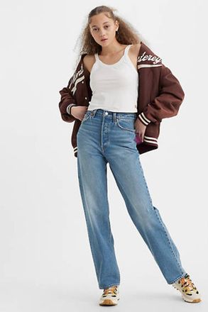 Levi's Jeans Ribcage Full Length - Femme - Bleu / Dance Around - 24X30