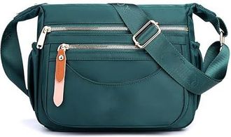 Generic Garhomtur Sac &agrave; bandouli&egrave;re multi-poches de grande capacit&eacute; pour femme, en nylon imperm&eacute;able, d&eacute;contract&eacute;, sac &agrave; bandouli&egrave;re unique, Bleu postal