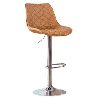 Generic Verstellbarer, hydraulisch drehbarer Barhocker - Tresenhocker aus Kunstleder in Thekenh&ouml;he f&uuml;r K&uuml;cheninsel, Esszimmer, Kneipe & Laden