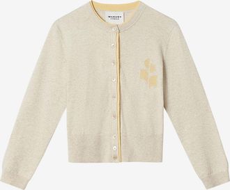 Isabel Marant Cardigan Lona - Femme - Gris Clair-jaune Clair - Taille34 - Marant &Eacute;toile