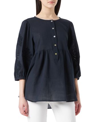 Seidensticker Damen 132952-19 Bluse, Blau, 34